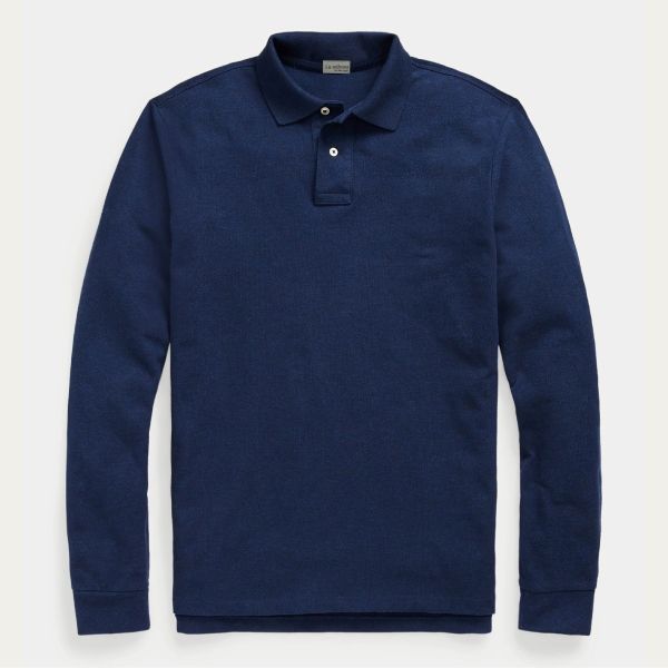 Custom Slim Long-Sleeve Polo – JA uniforms