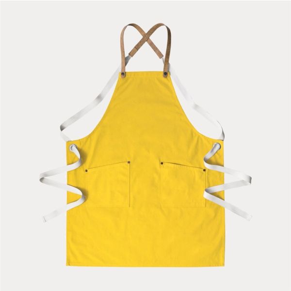 STUDIO APRON WITH CORK STRAPS – JA uniforms