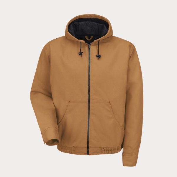 BLENDED DUCK ZIP-FRONT HOODED JACKET – JA uniforms
